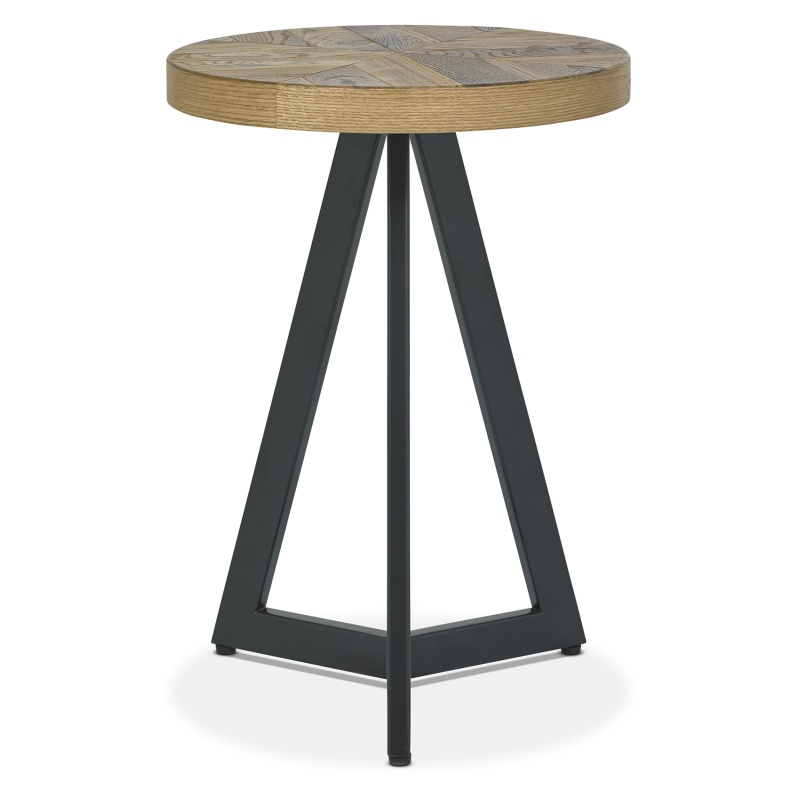 Winnipeg Rustic Oak Lamp Table | Downtown