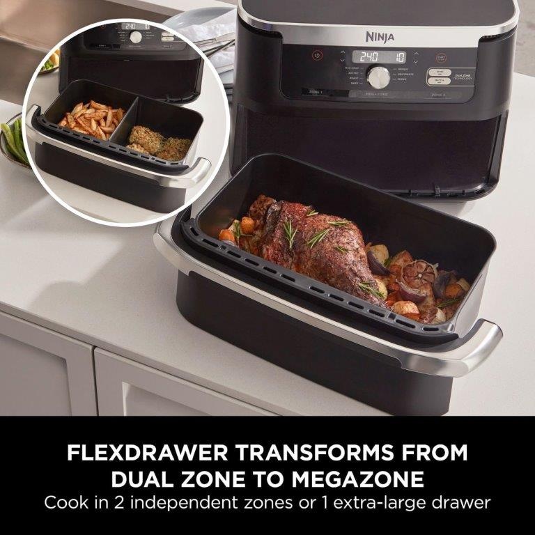Ninja AF500UK Foodi Flexidrawer Air Fryer| Downtown