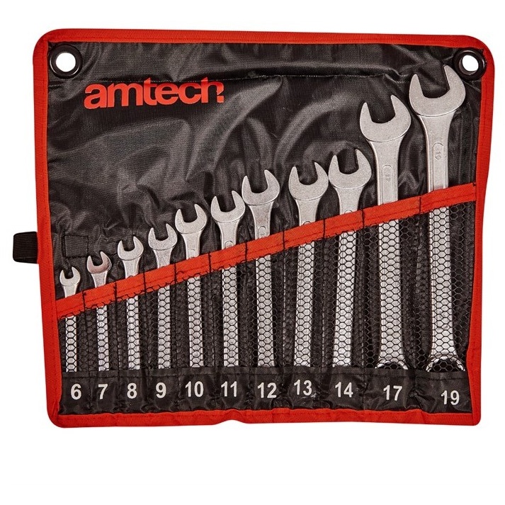 Amtech 11 piece combination spanner set with storage pouch| Downtown