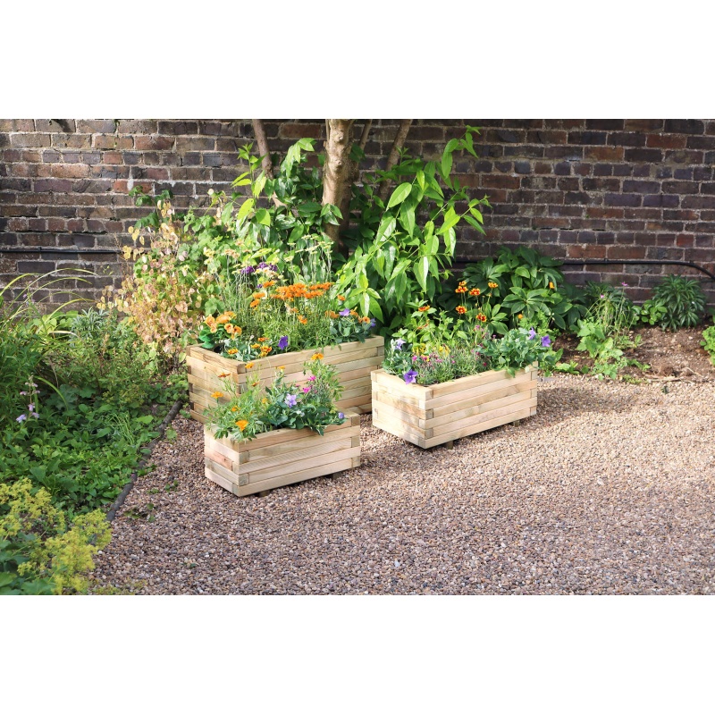 Zest Garden Gresford Wooden Planter Set | Downtown
