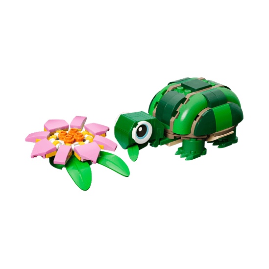 LEGO Creator 31377 3-in-1 Turtle with a Water Lily Flower | Downtown