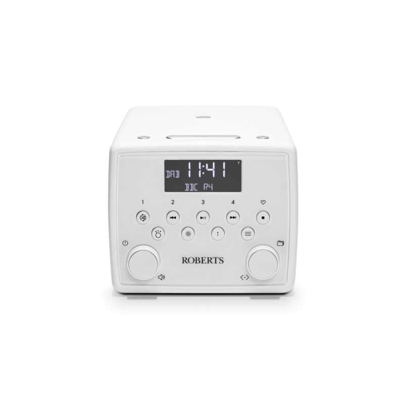 Roberts Sound 49W DAB+/FM Bedside Radio W/ CD & Bluetooth - White ...